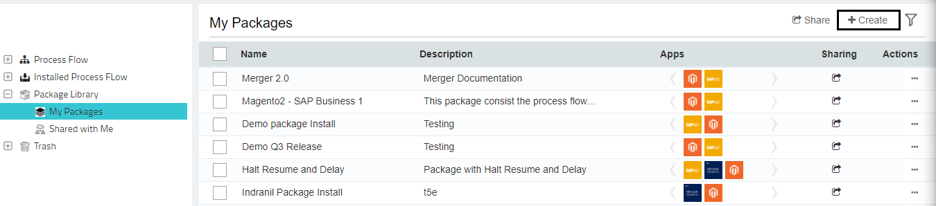 Processflow Packaging - APPSeCONNECT Product Docs