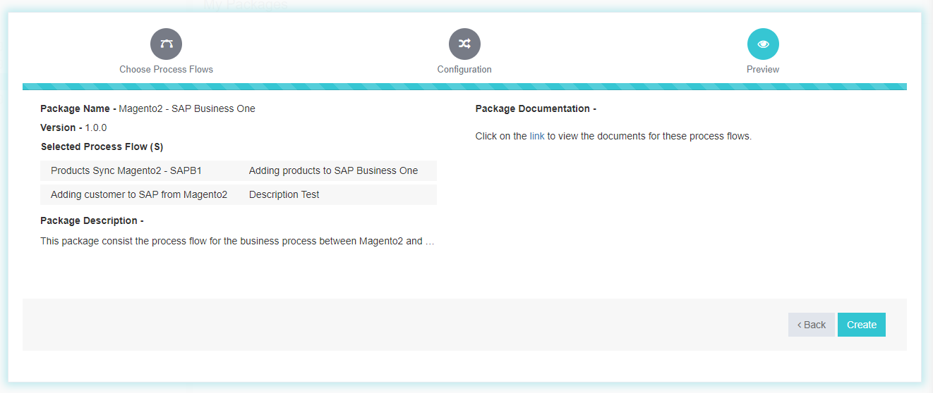 Processflow Packaging - APPSeCONNECT Product Docs