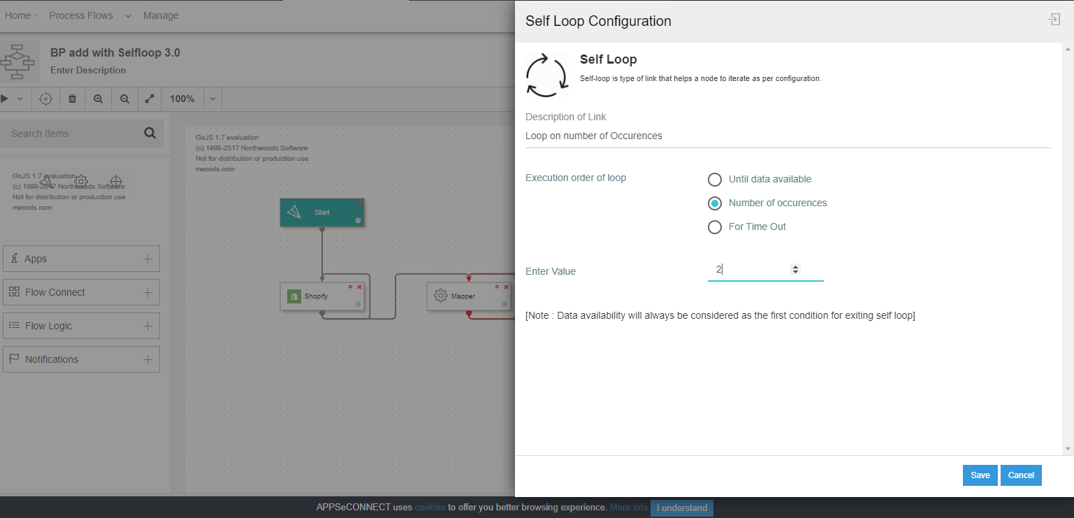 Selfloop - APPSeCONNECT Product Docs